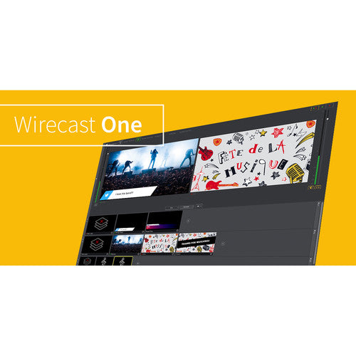 TELESTREAM WC-ONE-W Wirecast One - Windows | GoElectronic.com